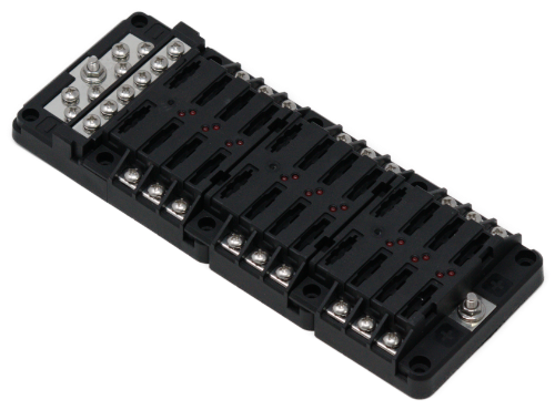 RT Fuse Block 18 Circuit w/Ground, Bulk | Egis Mobile Electric™